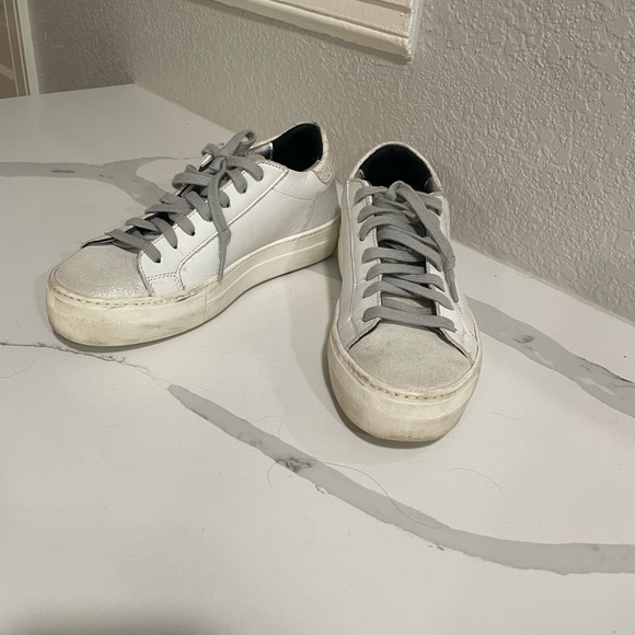 P448 | Shoes | P448 Platform Sneakers With Sparkle Tongue | Poshmark